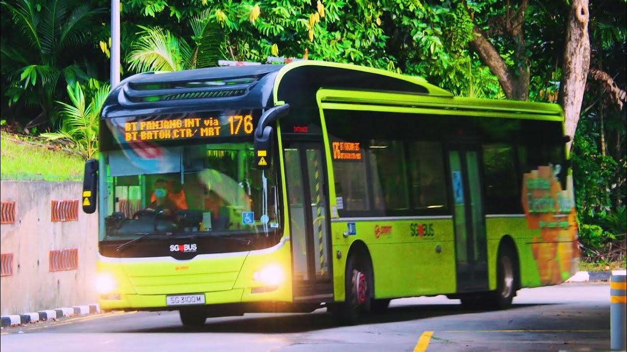 SG3100M 176 | Departing The Japanese School Bus Stop | MAN A22 ...