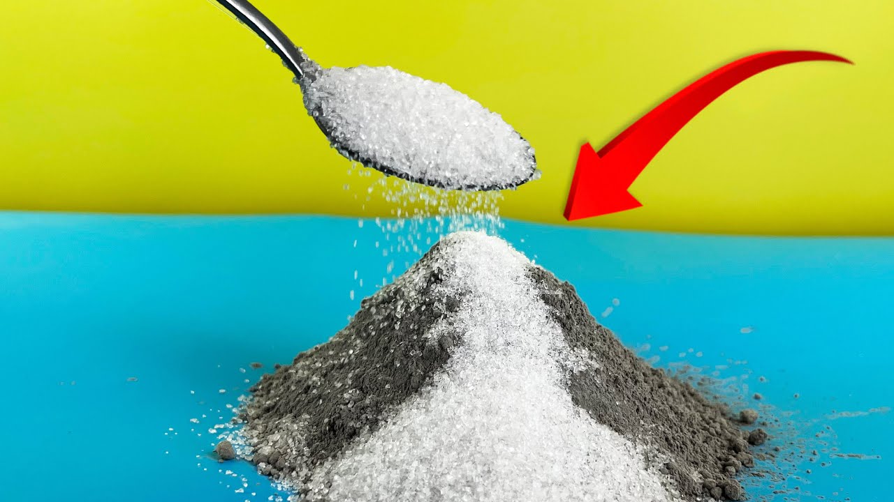 SUGAR + CEMENT — the result will surprise you 😲 Rock-hard stone in 1 ...
