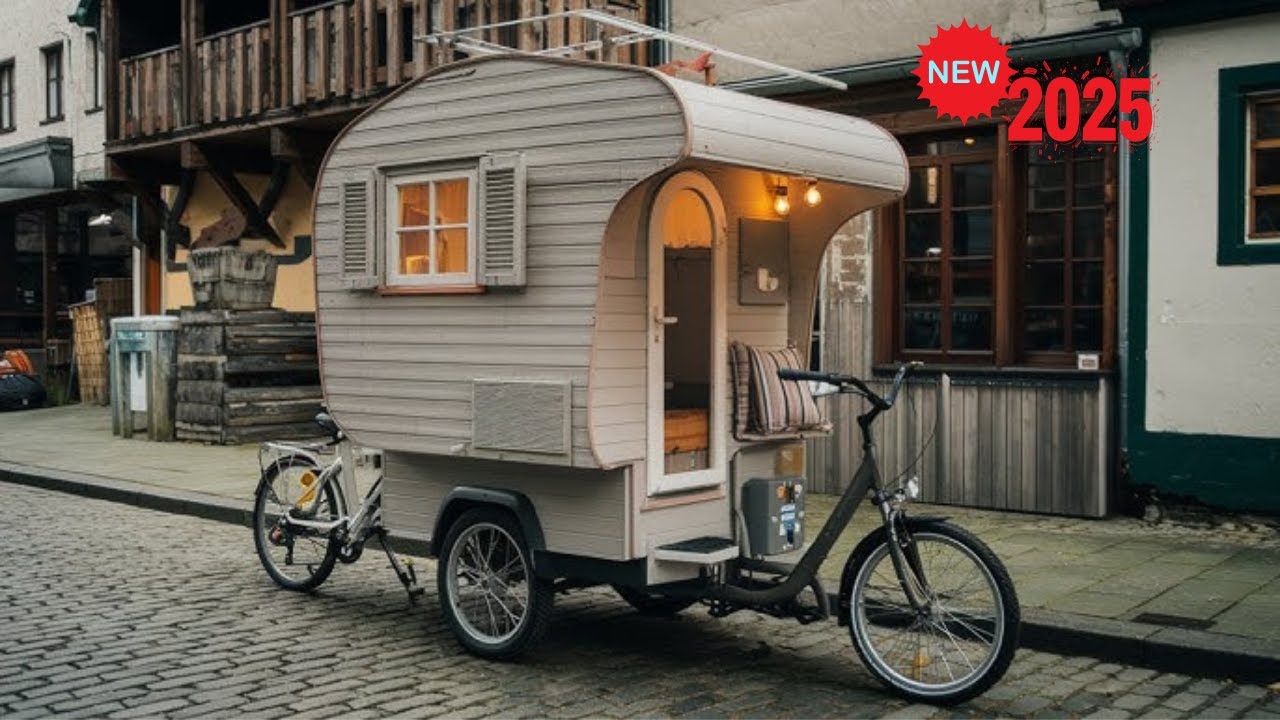 2025 Kevin Cyr’s Camper Tricycle 🚲 | Innovative Tiny Home on Wheels ...