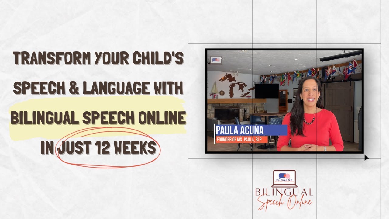 Bilingual Speech Online by Ms. Paula, SLP - YouTube