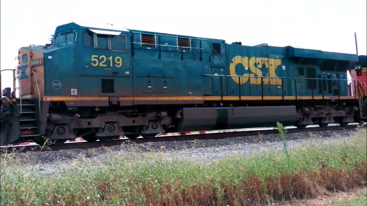 BNSF WB Manifest, CSX Foreign Power Lead, Single DPU Pusher - YouTube