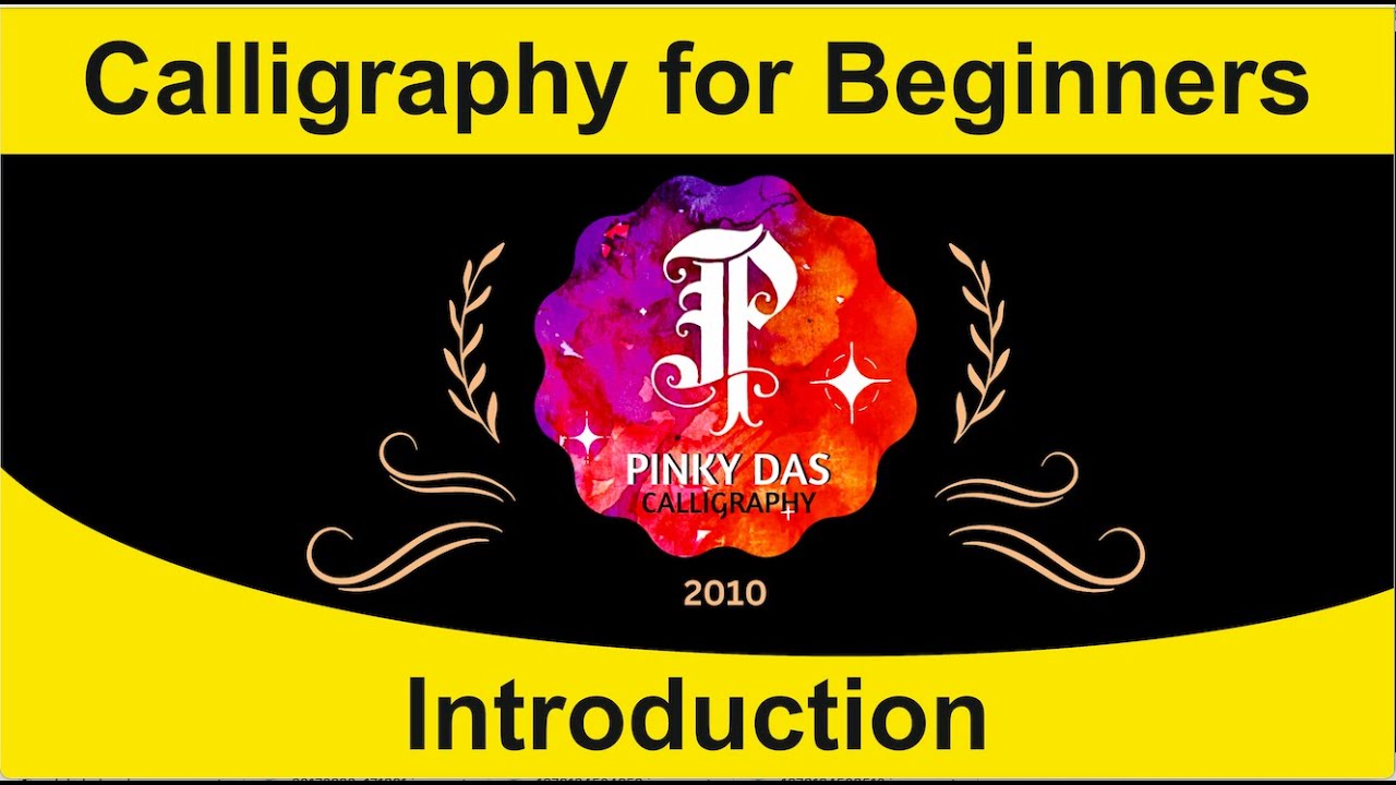 Pinky Das Calligraphy - Channel Trailer #calligraphy #calligraphyart # ...