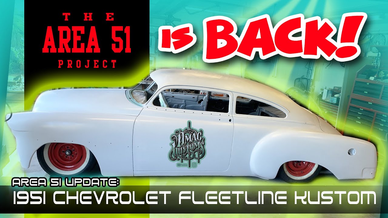 It is BACK! Chopped, Dropped Full custom car build 1951 Chevy Fleetline ...