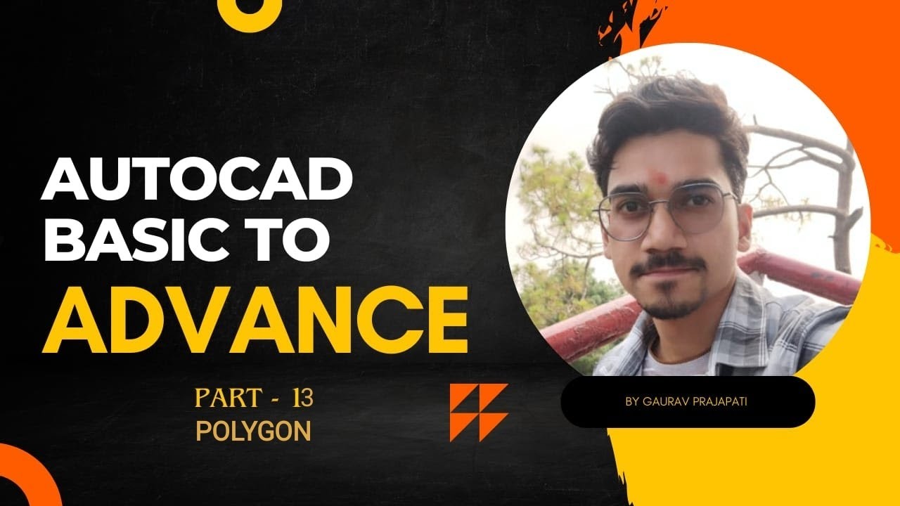 { PART 13 Polygon command in AutoCAD }AutoCAD Training by Gaurav ...