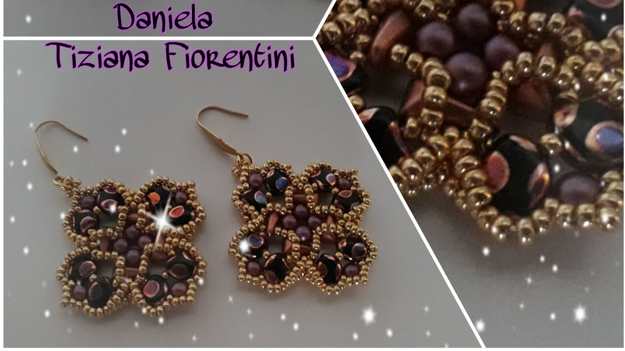 Tutorial modulo Daniela con ginko vexolo perle e rocailles - YouTube