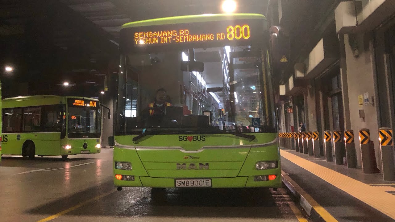 (Original speed) SMB8001E @ SBST Svc 800 Yishun Int - Sembawang Rd ...