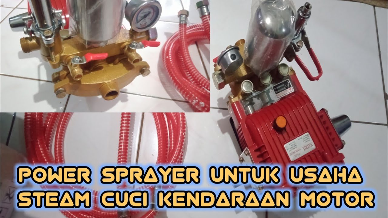 Mesin Power Sprayer MATRIX PS 22 C Untuk Usaha Cuci Steam - YouTube