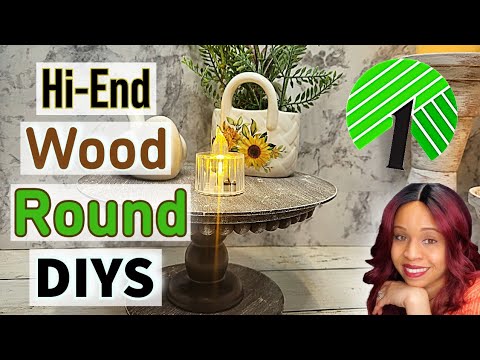 You Won’t Believe These DIYs Started as Plain Wood Rounds! - YouTube