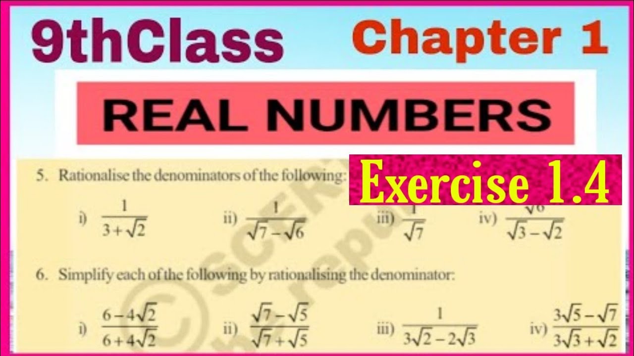 9thClass, Real Numbers, Exercise 1.4, Q.No.4, 5, 6 - YouTube