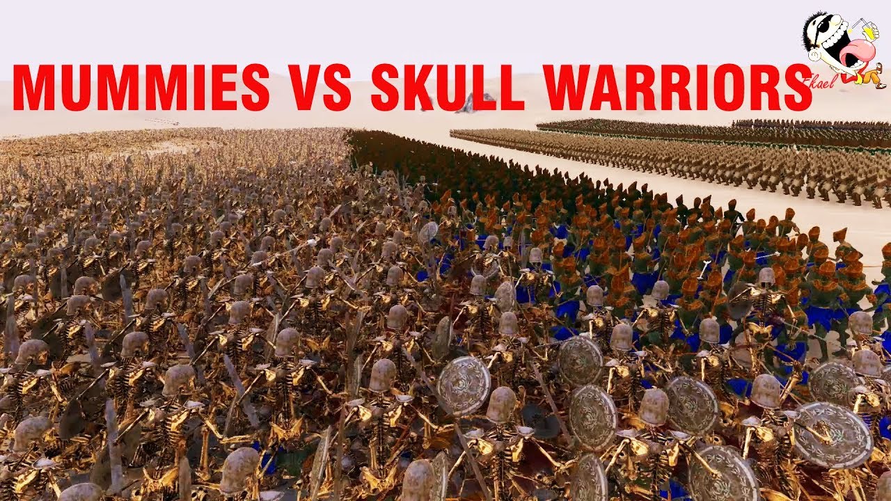 20000 SKULL WARRIORS VS 9300 MUMMY SOLDIERS - ULTIMATE EPIC BATTLE ...
