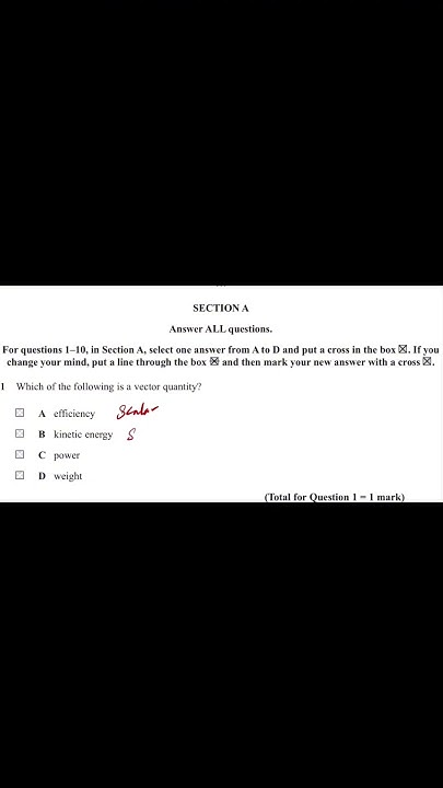 Edexcel Physics unit 1-June 2023- WPH11/M/J/23 Q1 SOLVED#shorts - YouTube