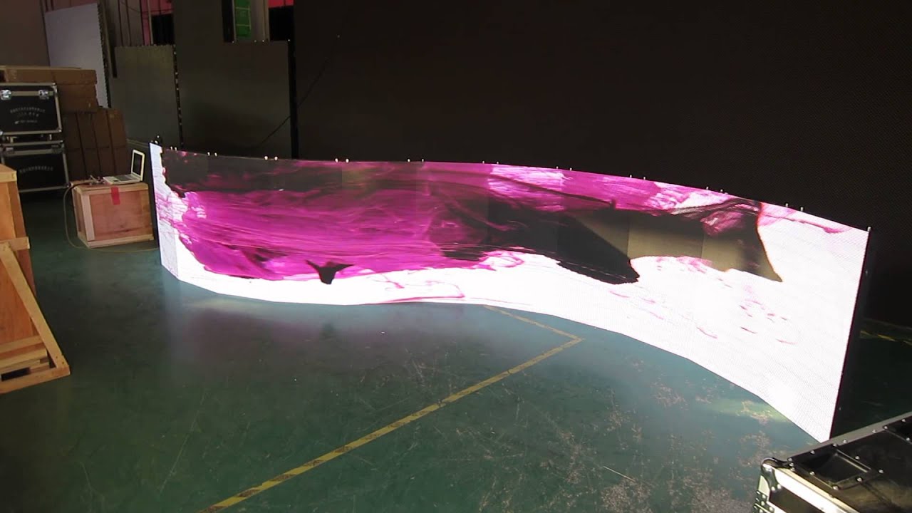 Angle adjustable curve led display 500*1000mm cabinets in extruded ...