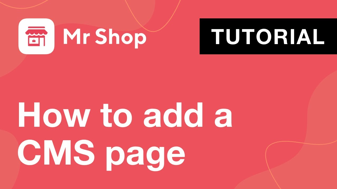 How to add a CMS page - YouTube