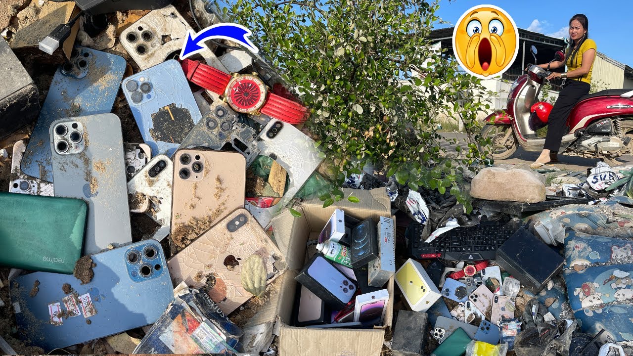 Found Meny iphone On the street ,How i Turn Destroyed iPhone 14 Series ...