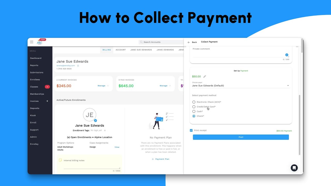 How to Collect Payment - YouTube
