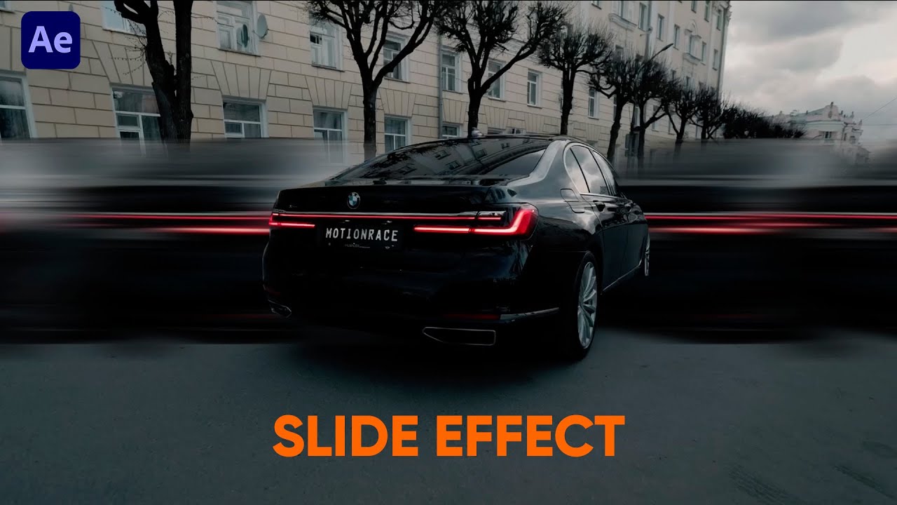 Как сделать "slide effect" в After Effects - YouTube