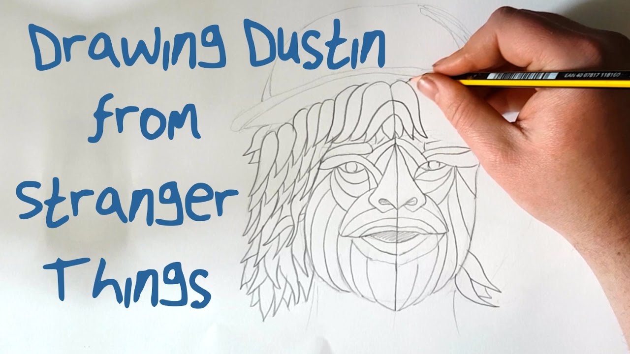 Drawing Dustin from Stranger Things: Time Lapse - Aztec Style - YouTube