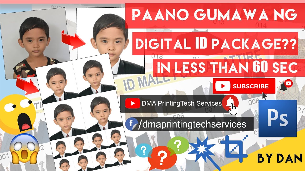 PAANO GUMAWA NG DIGITAL ID PACKAGE IN LESS THAN 60 SECONDS??? SHORTCUT ...