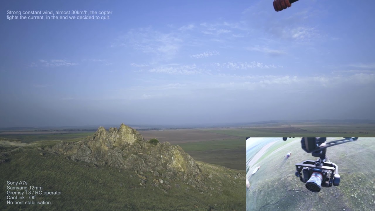 Gremsy T3 - A7S and Samyang 12mm by FlightPro.ro - YouTube