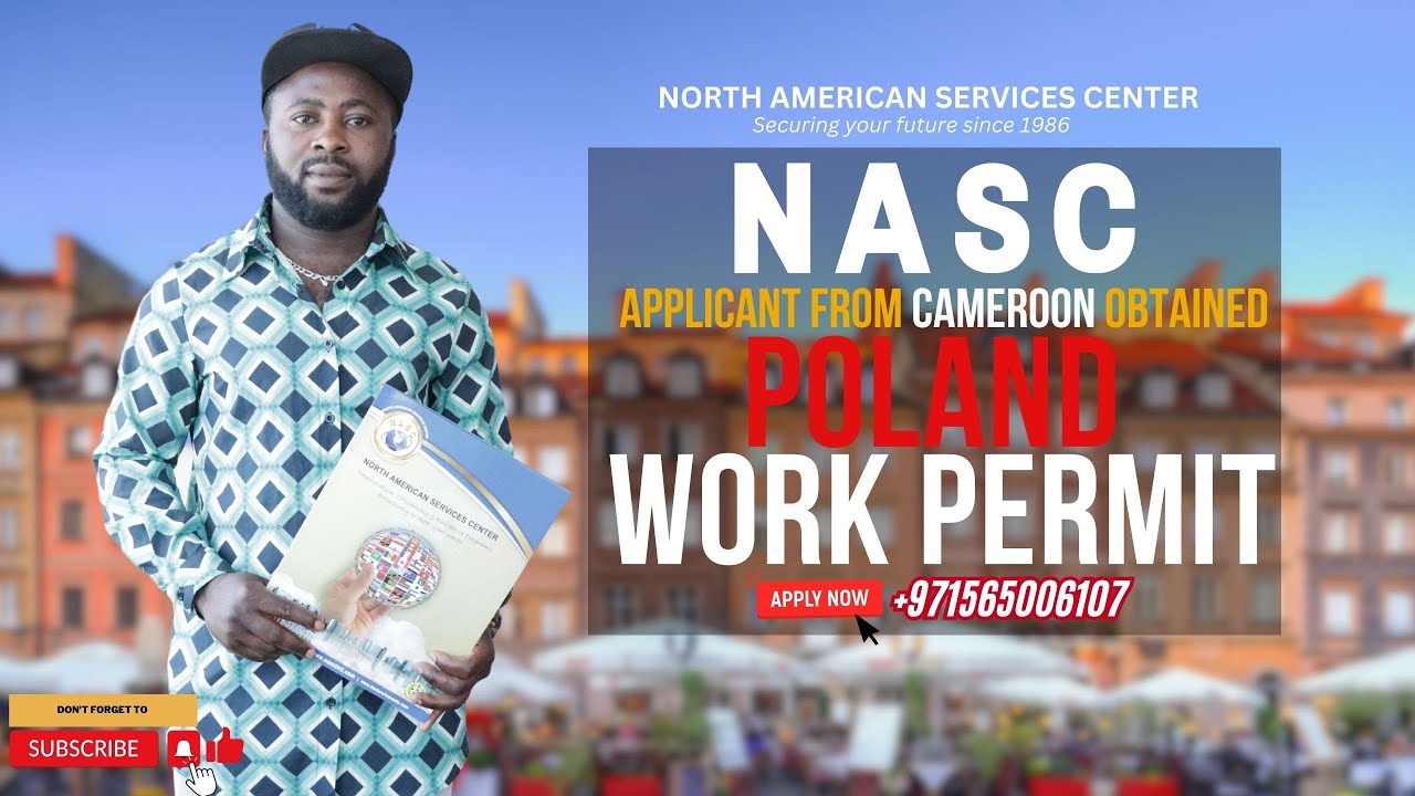 Poland Work Permit | Mr. Cyril Agwe Mbanwi from Cameroon obtaining ...