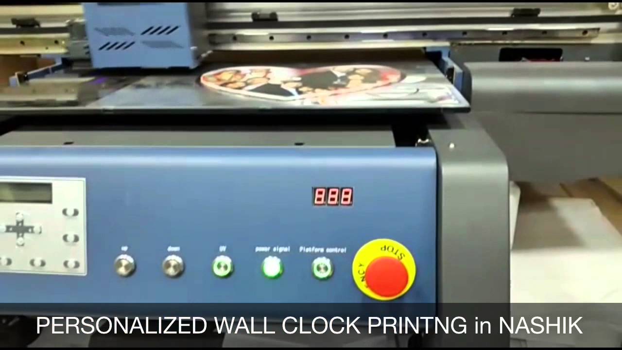Wall Clocks Printer In India , Wall Clock Printing Machine - YouTube