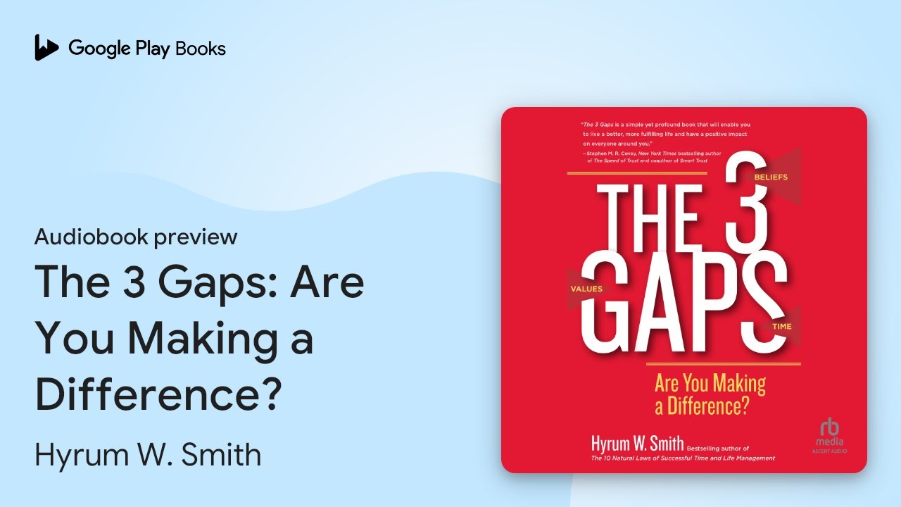 The 3 Gaps: Are You Making a Difference? by Hyrum W. Smith · Audiobook ...
