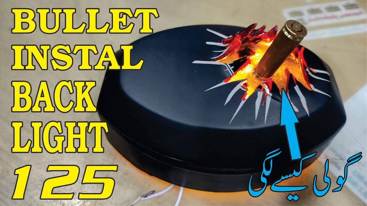 how to instal bullet backlight cg 125 - YouTube