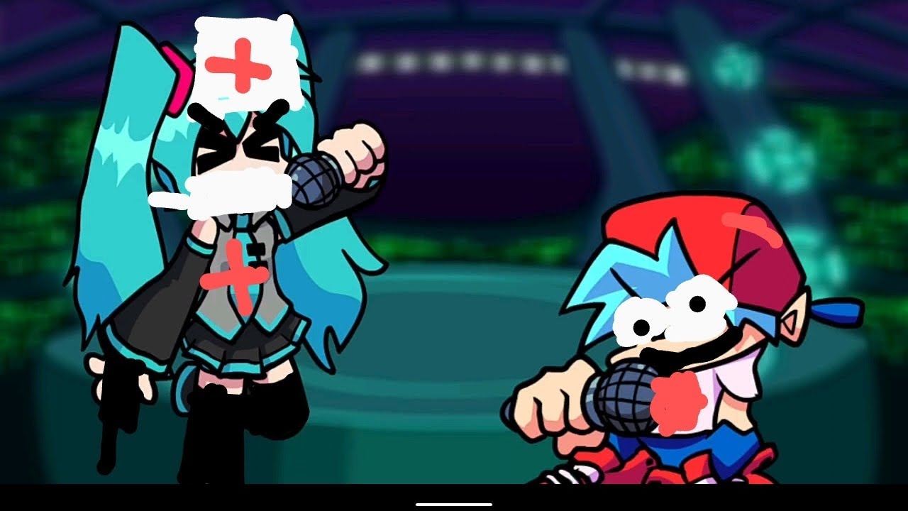 Fnf stomach flu d side but Hatsune Miku and bf sings it - YouTube
