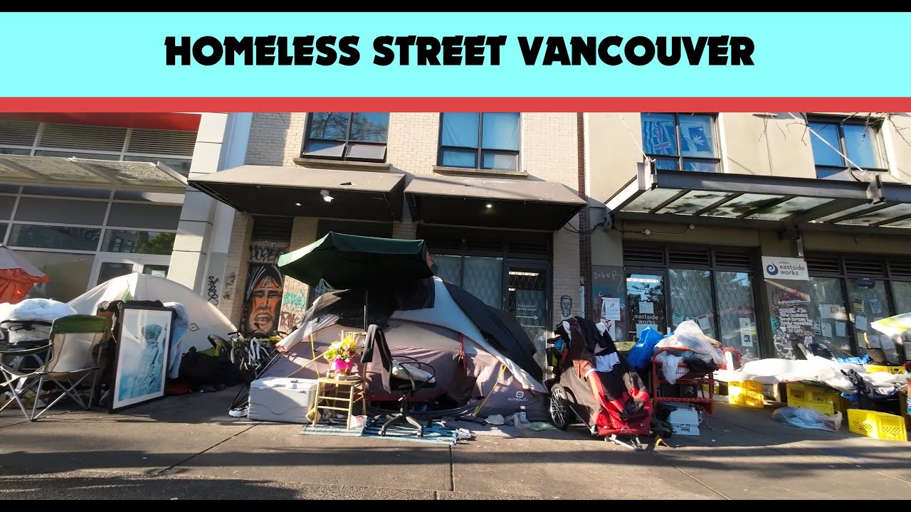4k | Homeless area | ep-2 | Downtown Vancouver | Canada | #vancouver # ...