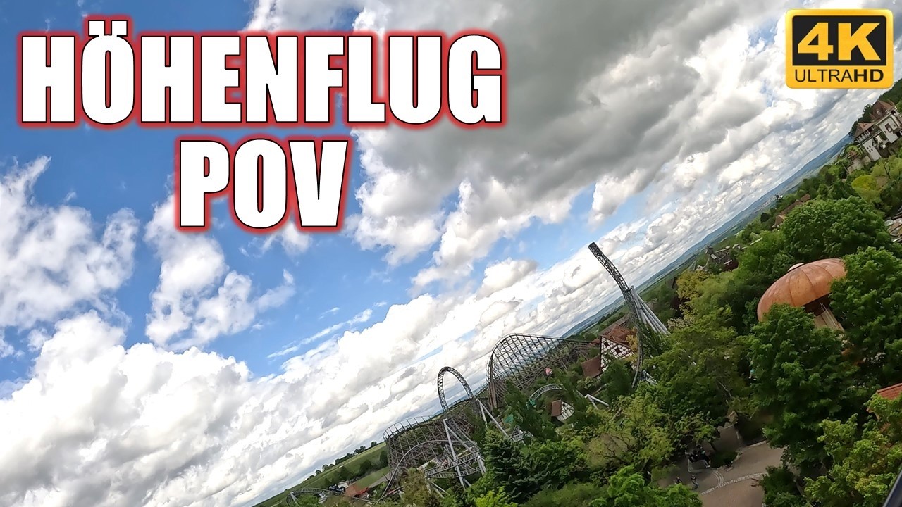 Höhenflug POV (4K 60FPS), Erlebnispark Tripsdrill Gerstlauer Sky Fly ...