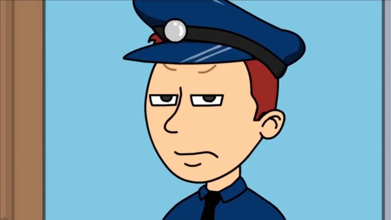 Caillou - Police Shuts down Soilders Party - YouTube