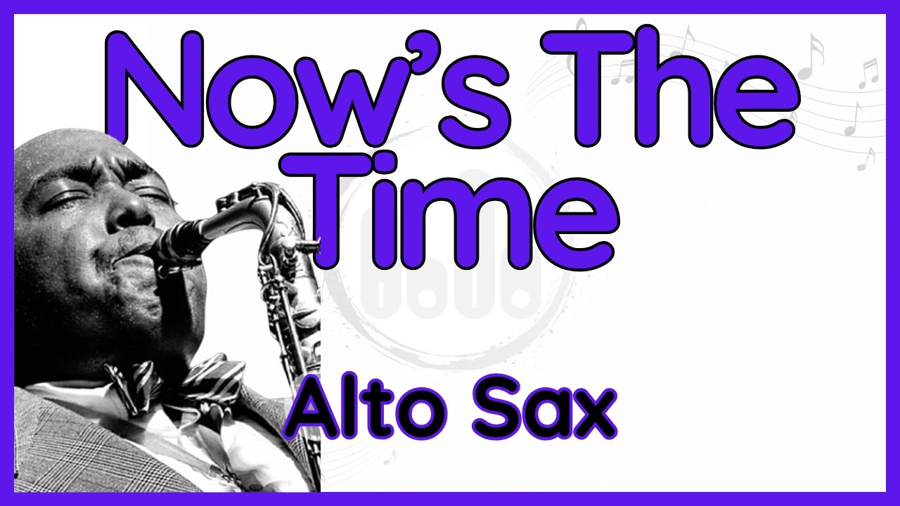 Now's The Time (Charlie Parker) Alto Sax Transcription - YouTube