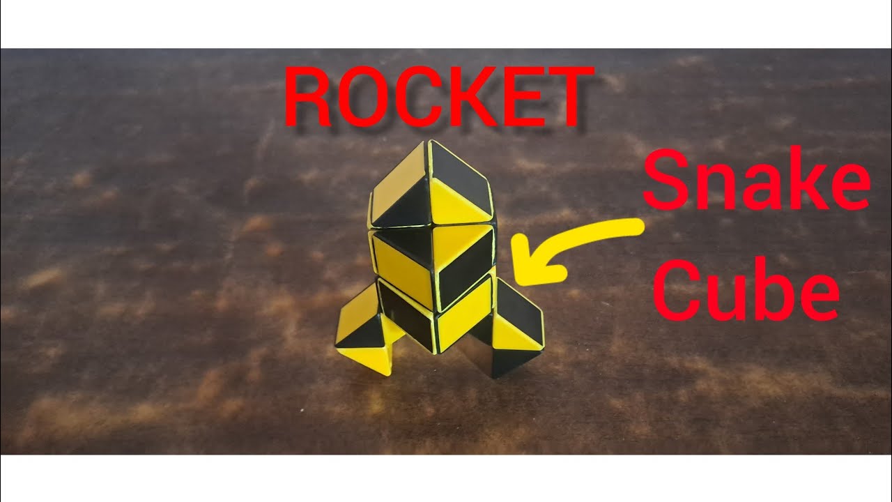 learn how to make a rocket from snake cube - YouTube