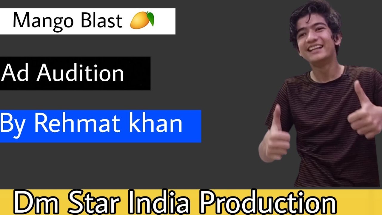 Mango Blast Ad Audition. - YouTube
