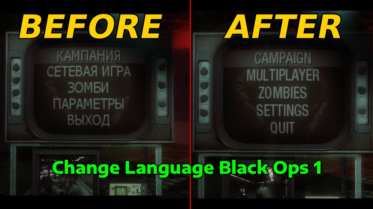 How To Change Language From Russian to English on Call of Duty Black ...