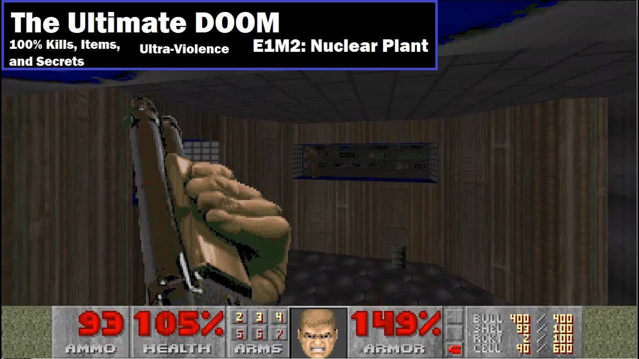 Ultimate DOOM Playthrough - E1M2: Nuclear Plant - YouTube