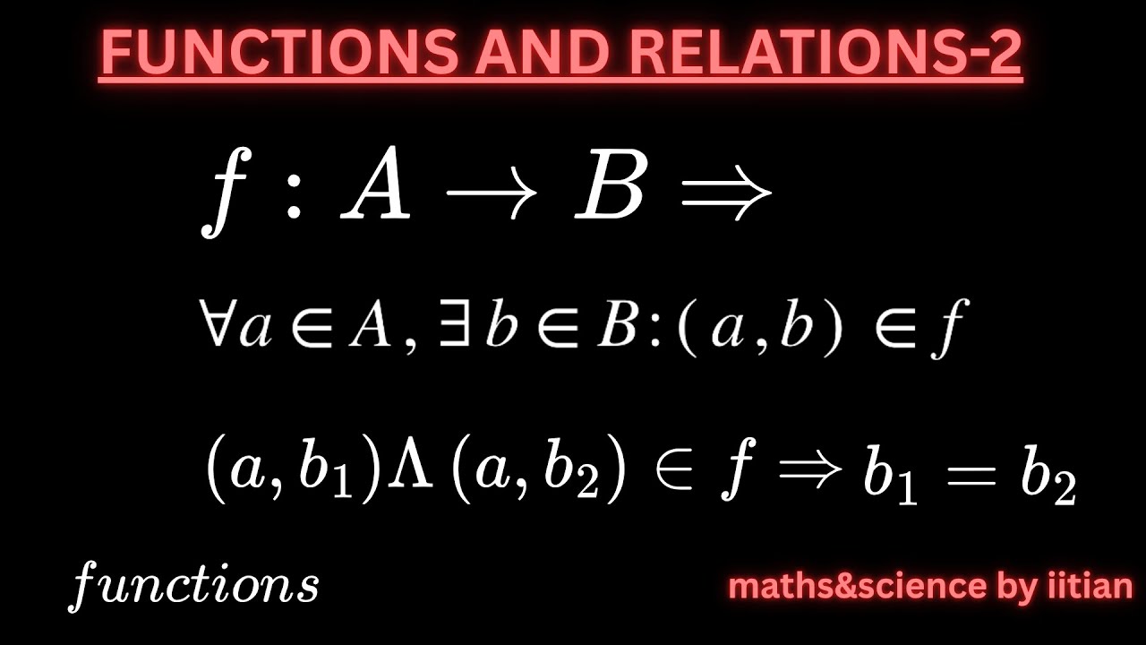 "Function vs Relation: The Set Theory Truth Every JEE Aspirant Must ...
