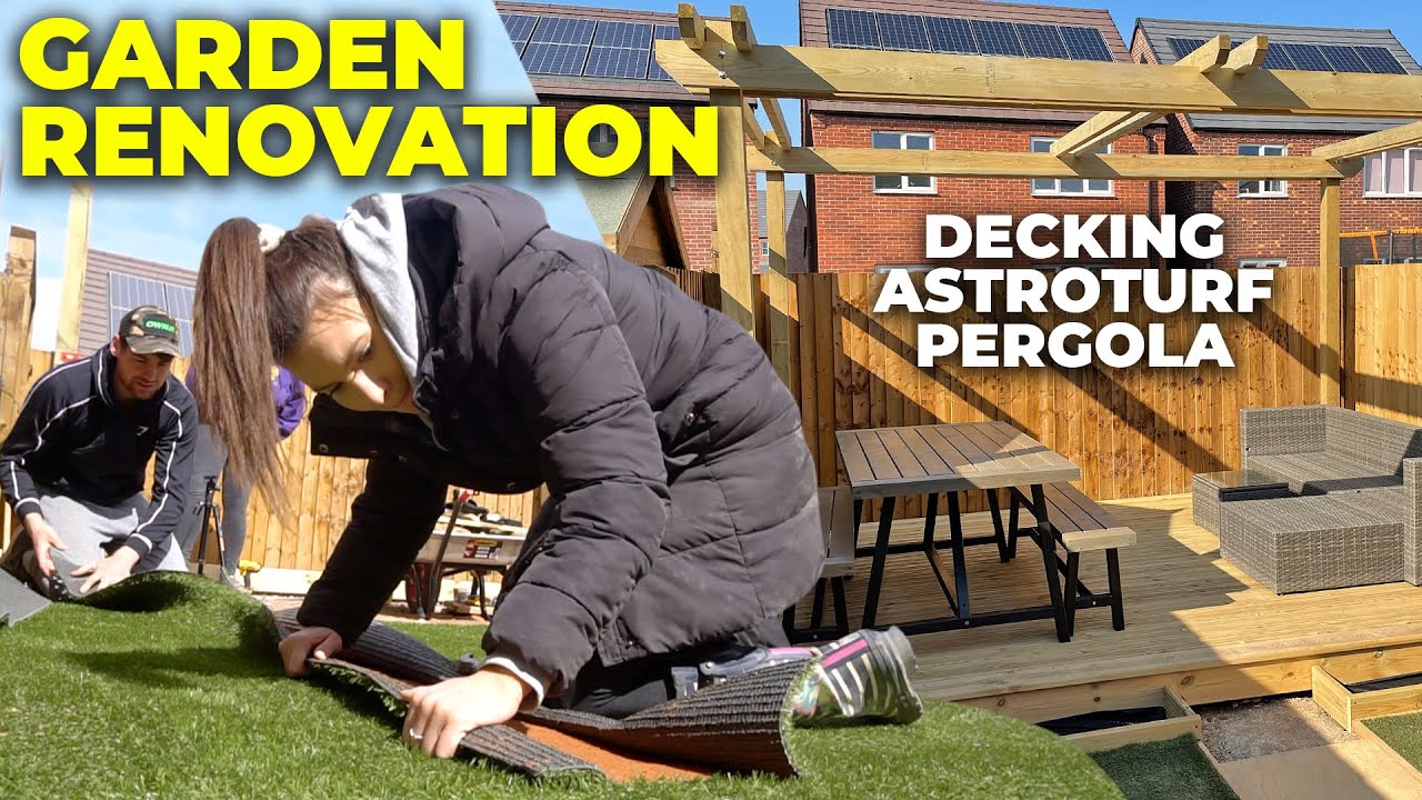Garden Renovation - Astroturf, Decking and BIG mess up | EP.3 - YouTube