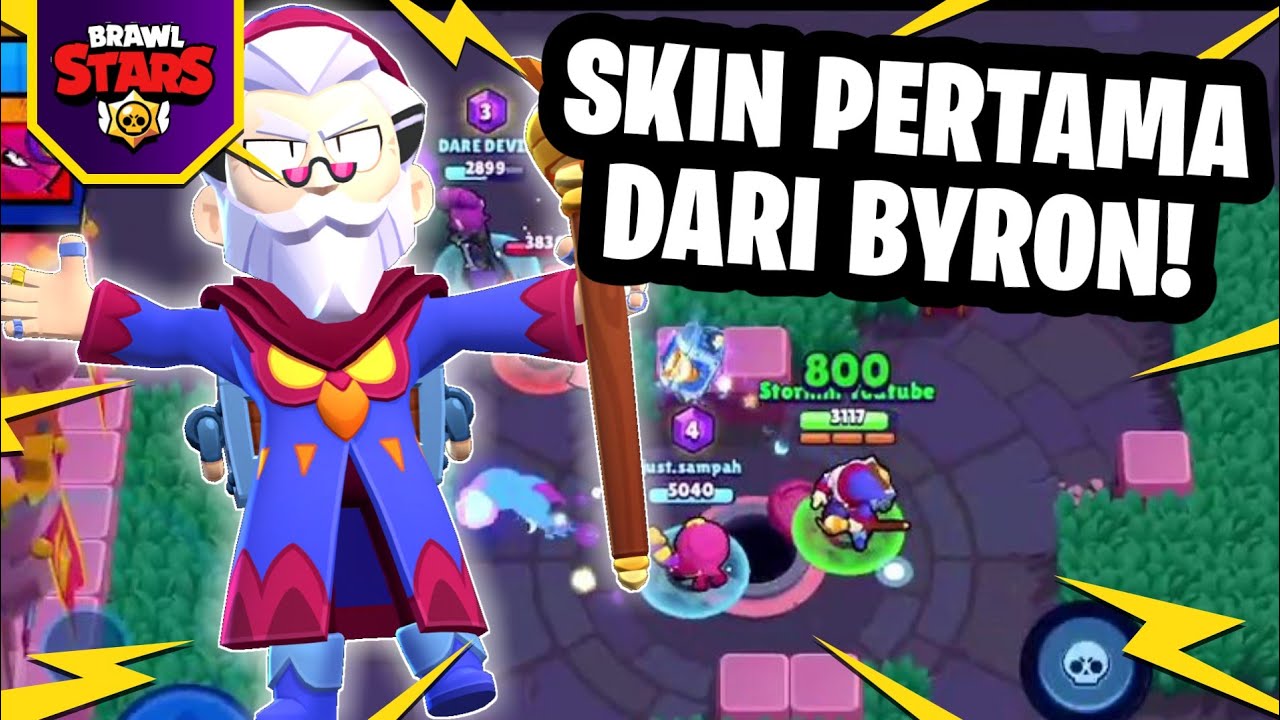 REVIEW SKIN "BYRON PENYIHIR" SKIN PERTAMA DARI BYRON! 😍 - Brawl Stars ...