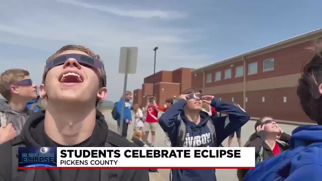 Students Celebrate the Solar Eclipse - YouTube
