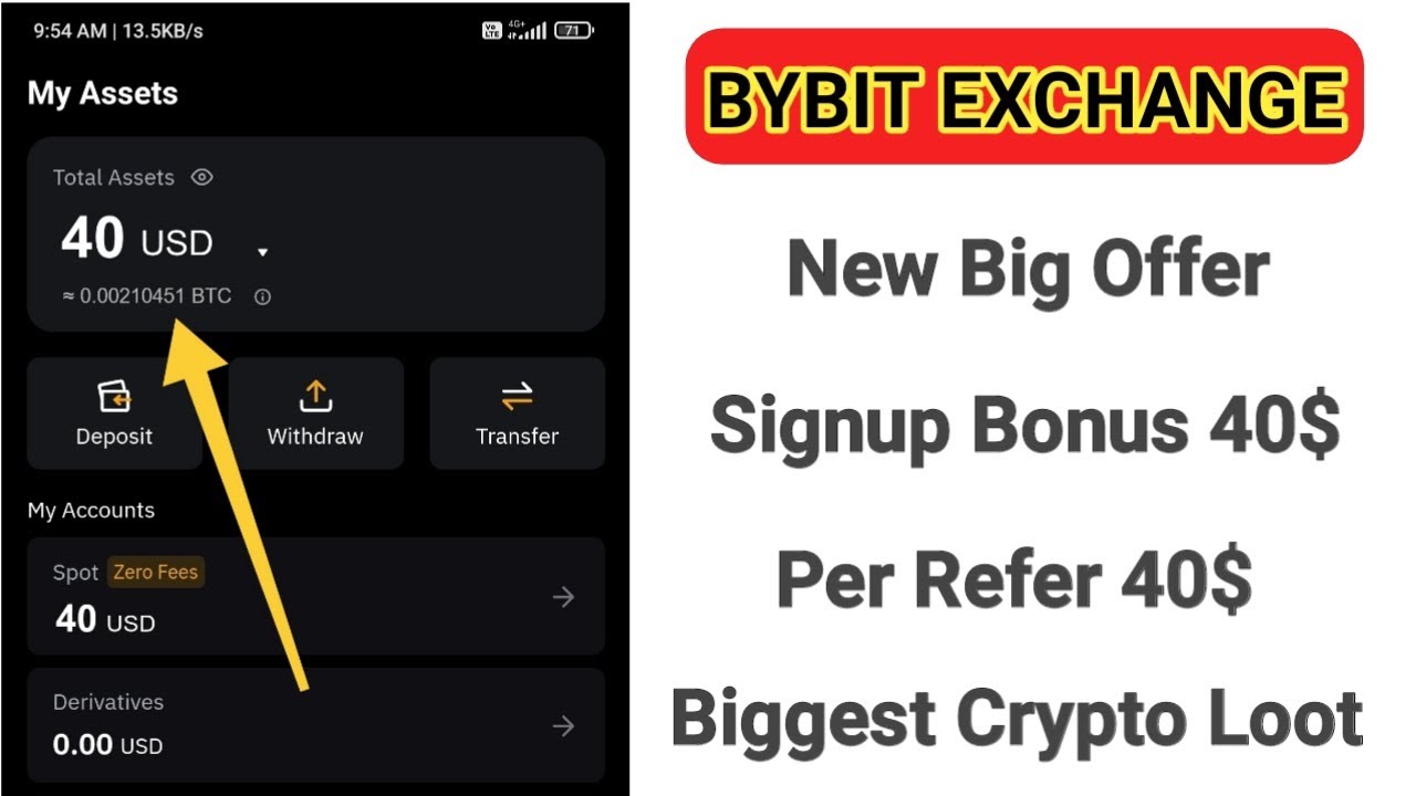 Bybit Exchange Biggest Loot Signup 40$ 1 Refer 40$ | Bybit Airdrop Full ...