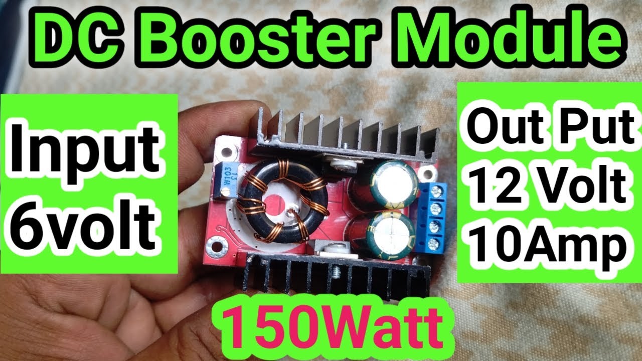 DC Booster Module | 150Watt Dc Booster | Dc step up module 10 amp ...