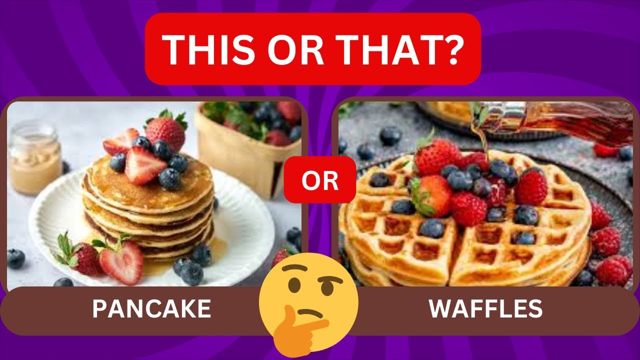 This or That Challenge! | Food Edition🍔🥗 - YouTube