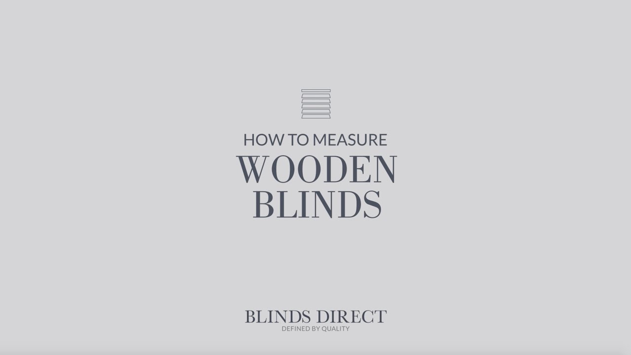 How to measure for Wooden blinds | Blinds Direct - YouTube