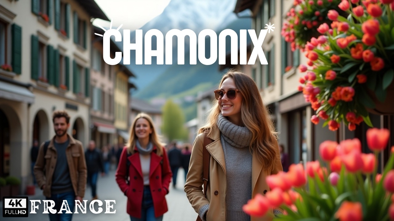 Chamonix France Evening Walk | Peaceful Spring Tour in 4K - YouTube