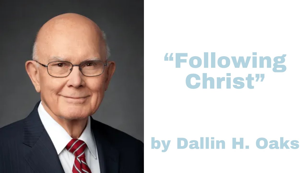 Discussing "Following Christ" by Dallin H. Oaks - YouTube