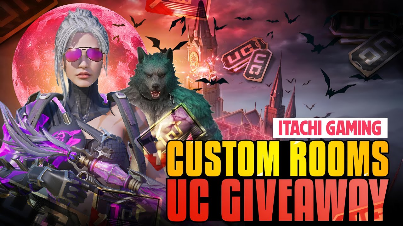 BGMI LIVE CUSTOM ROOM | RP AND UC GIVEAWAY EVERY MATCH | ALL WEAPONS ...