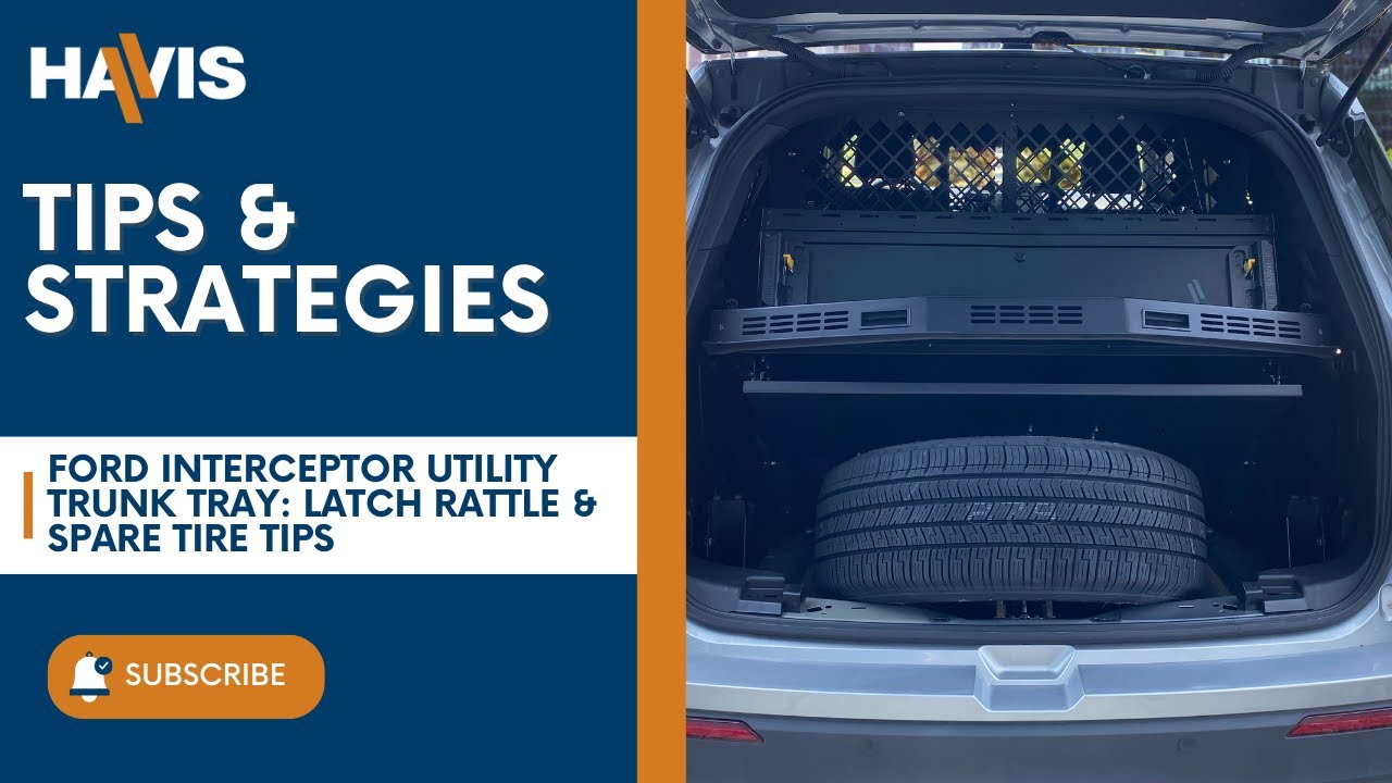 2020-2021 Ford Interceptor Utility Trunk Tray: Latch Rattle & Spare ...