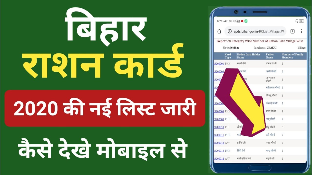 Bihar Rashan Card Kaise Check Kare | Bihar Ration Card Download Kaise ...