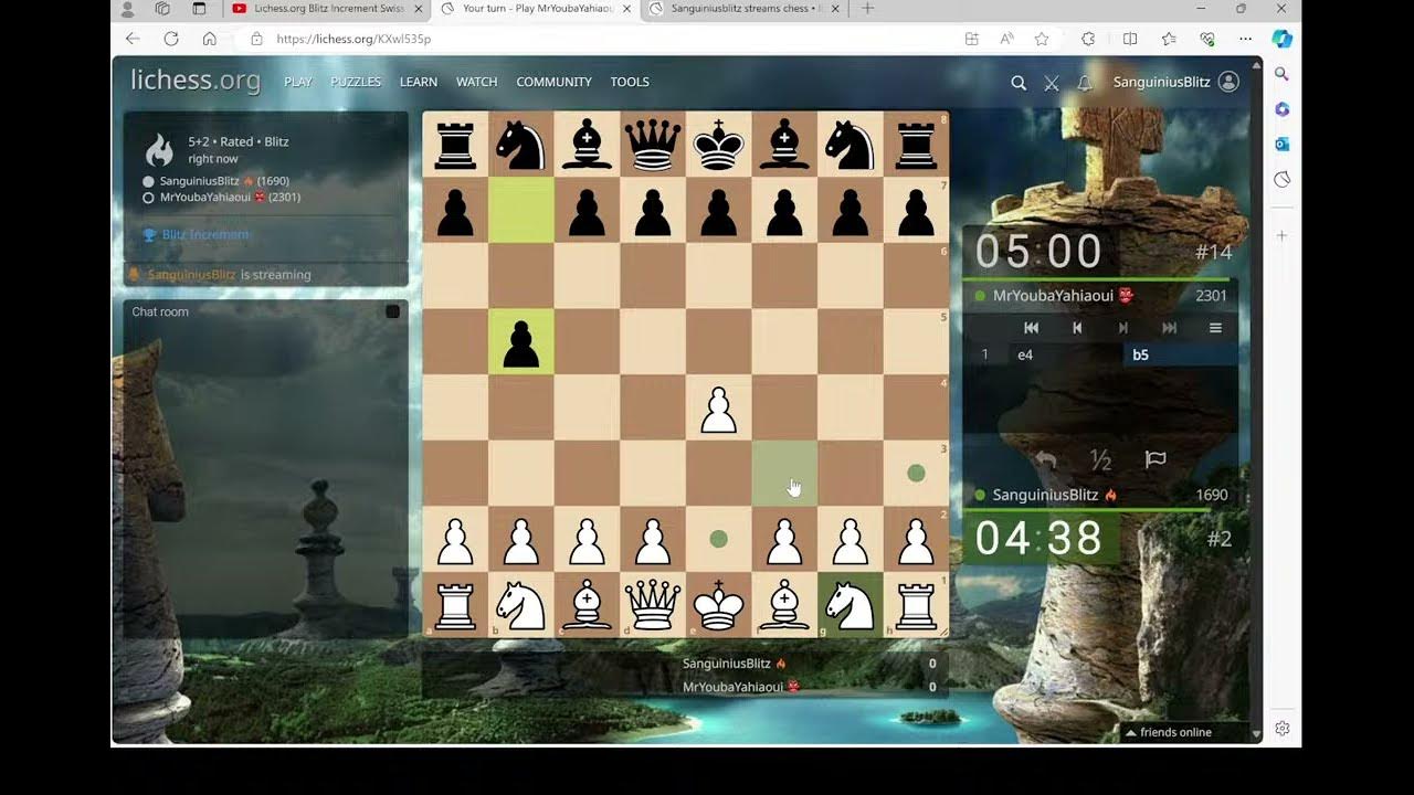 Lichess.org Blitz Increment Swiss Tournament - YouTube